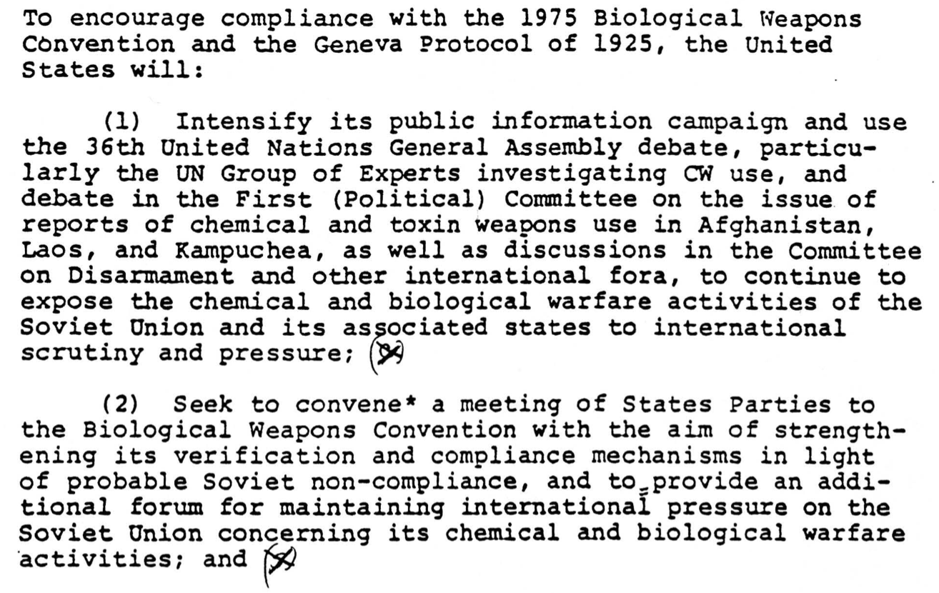 NSDD 18 – United States Chemical and Biological Weapons Arms Control ...